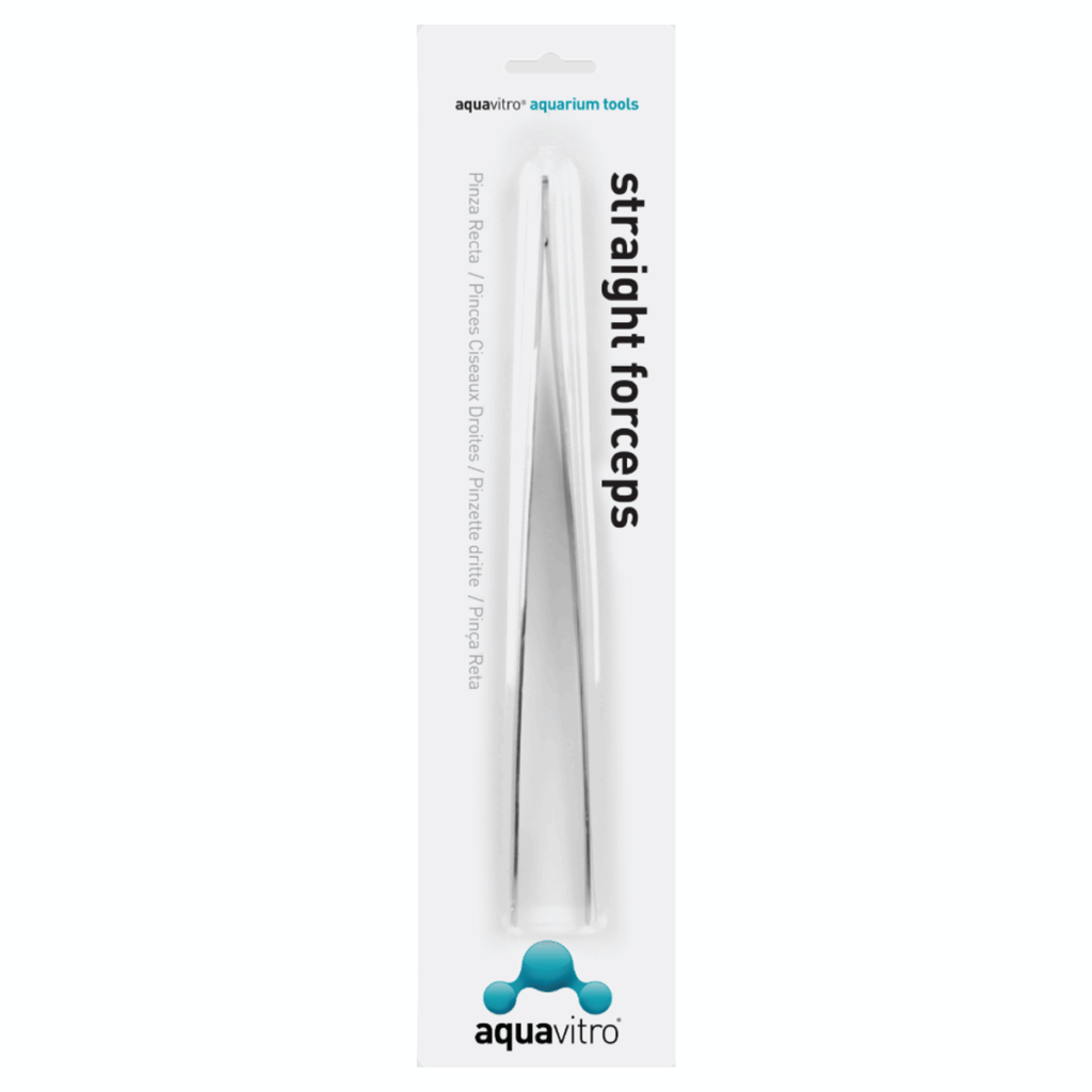 Aquavitro Pinça Curva Ponta Fina Inox 25cm Straight Forceps | Fish Top
